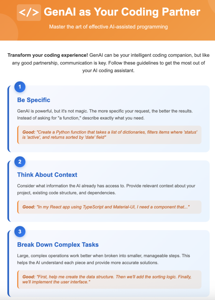 AI in the Classroom: AI as a Coding Partner - zyBooks